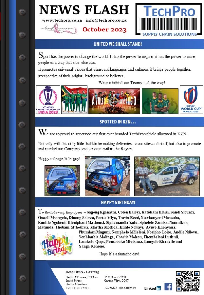 October 2023 – TechPro