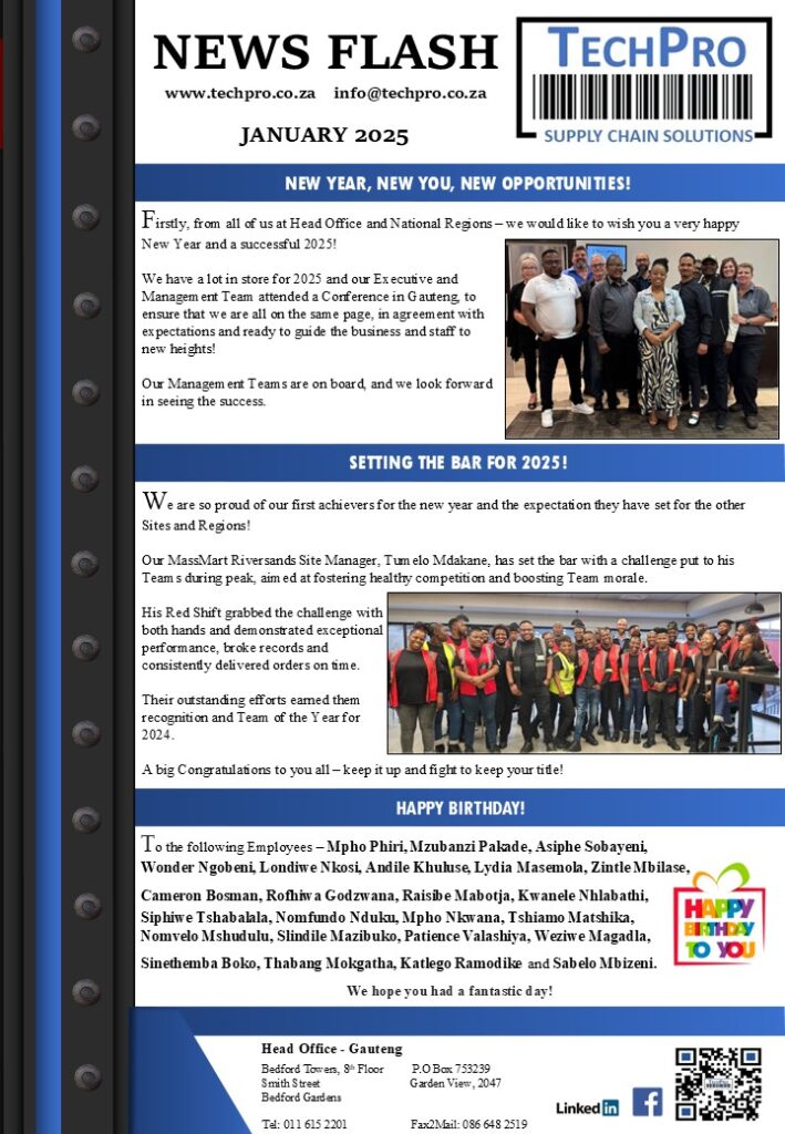 January 2025 – TechPro